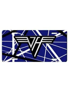 Accents | Eddie Van Halen Vanity Aluminum License Plate Tag New Blue ...